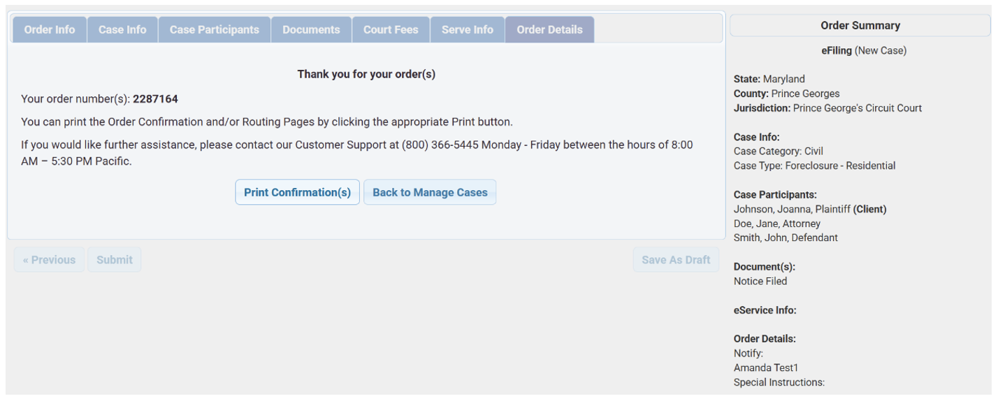 How to Place a Maryland Court eFiling