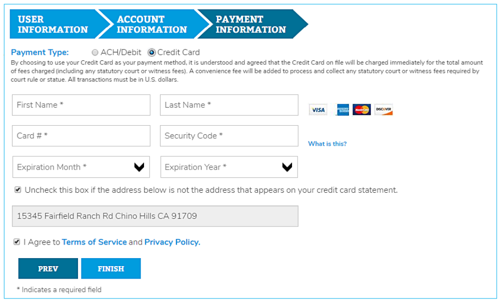 Create a New Account