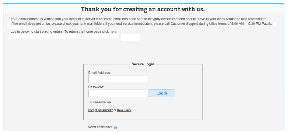 Create a New Account
