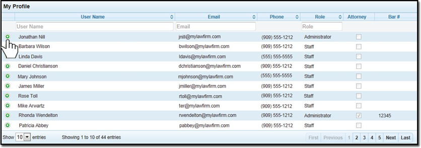 Manage ‘My Profile’ Settings
