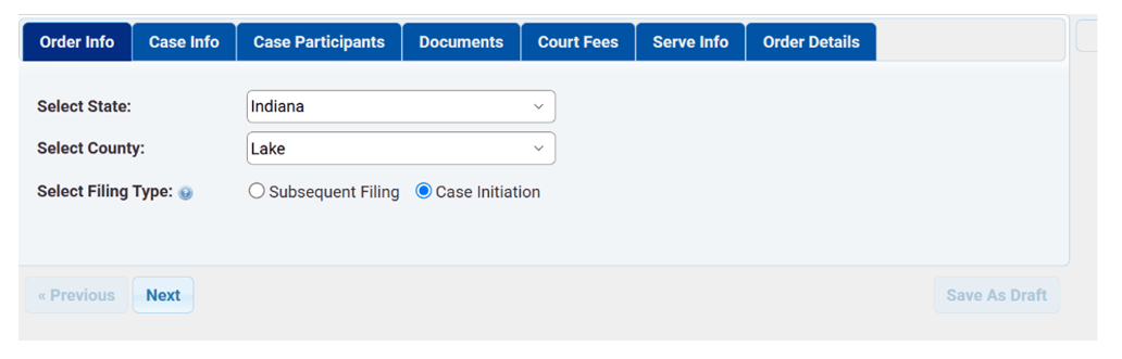 How to Place an Indiana Court eFiling