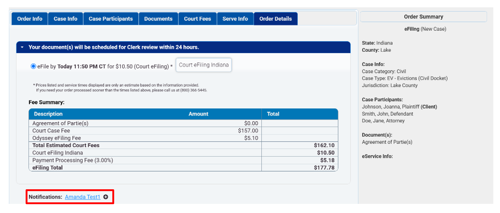 How to Place an Indiana Court eFiling